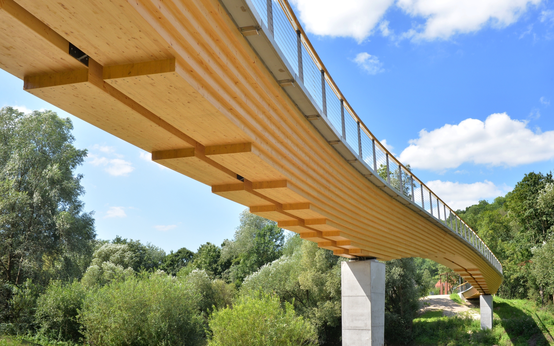 Timber construction and timber bridge construction