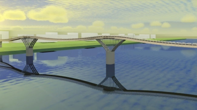Design of a Stress Ribbon Bridge in Cologne - Miebach engineering office