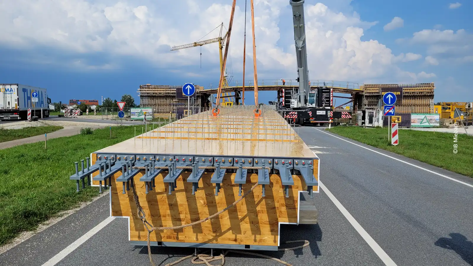 Timber concrete hybrid composite bridge manching Ingolstadt - Miebach ...